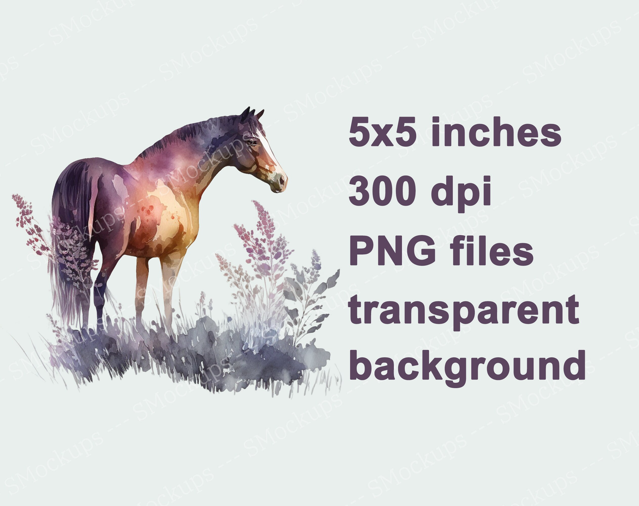 Farm Animals Png Clipart Bundle, Watercolor Animals for Cards ...