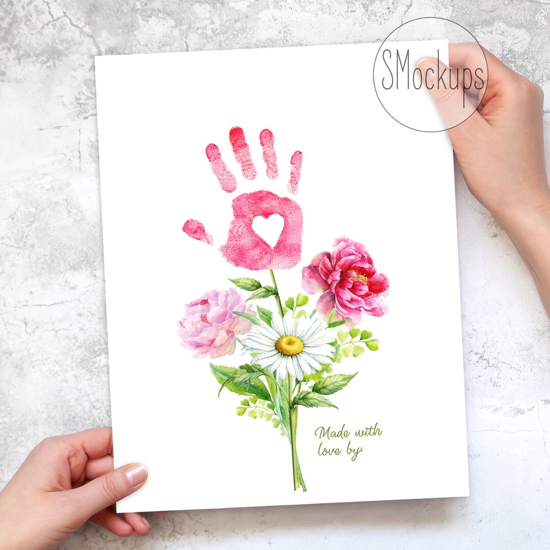 Printable Gift for Mom Handprint Craft Preschool Handmade Gift From ...