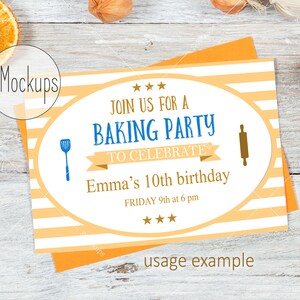 Invitation Mockup Fall Card Mockup Party Invitation Mock-up - Etsy