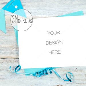 Party Invitation Mock-up, Greeting Card Mockup, Birthday Invitation ...