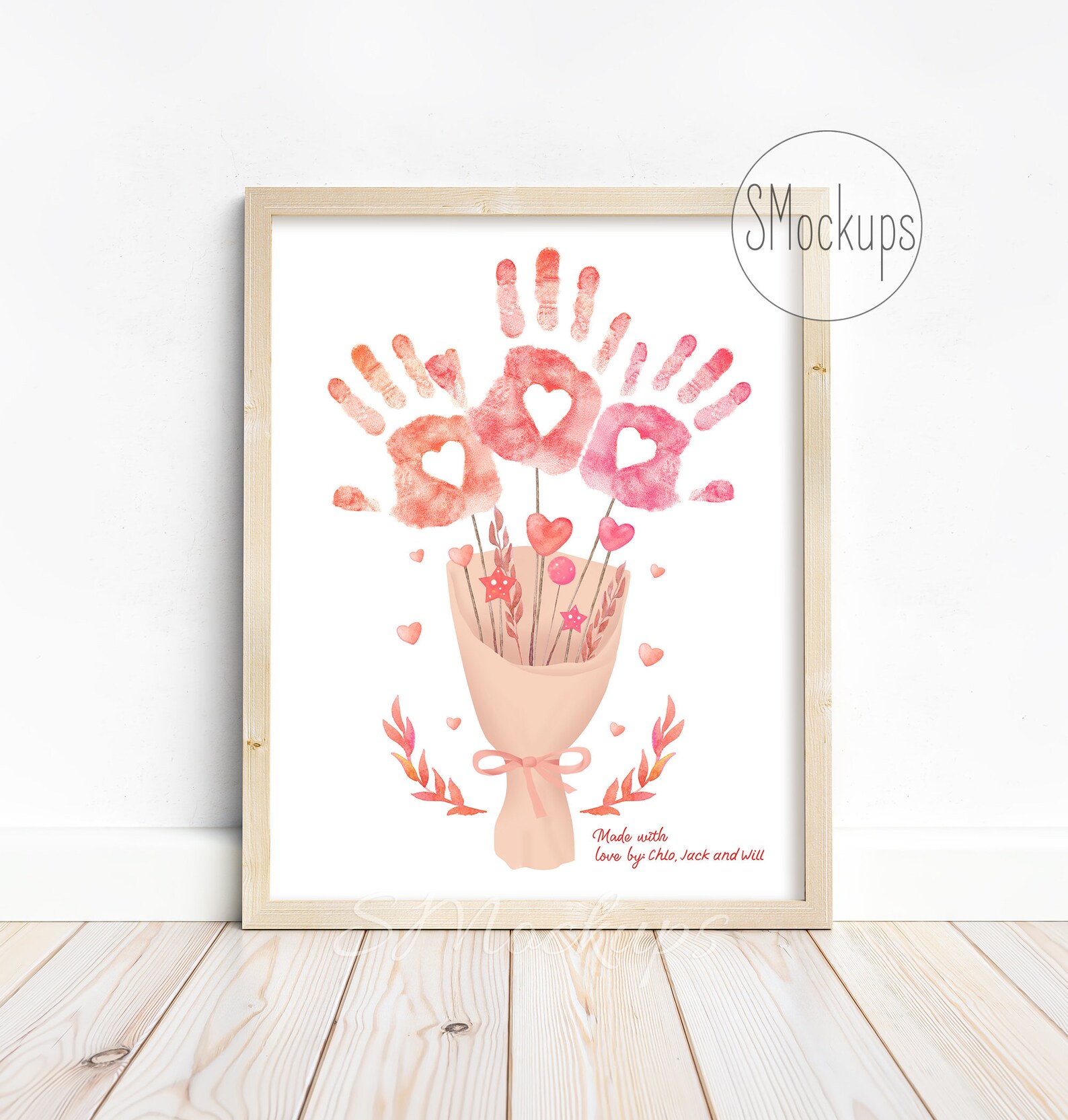 Printable Gift for Mom From Kids, Handprint Art, Preschool Mothers Day ...