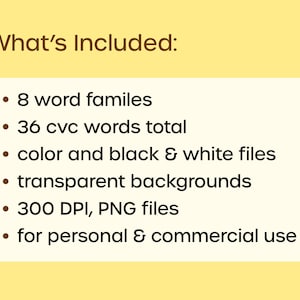 Short ‘i’ CVC Word Families Phonics Clipart - Etsy