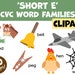 Short 'e’ CVC Word Families Phonics Clipart - Etsy