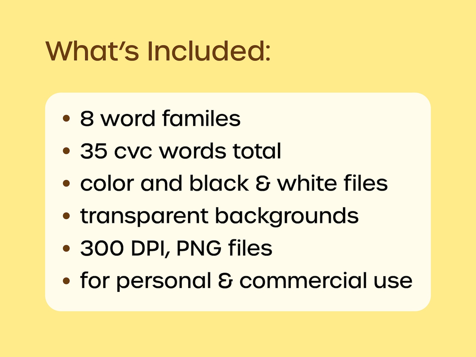 Short 'e’ CVC Word Families Phonics Clipart - Etsy