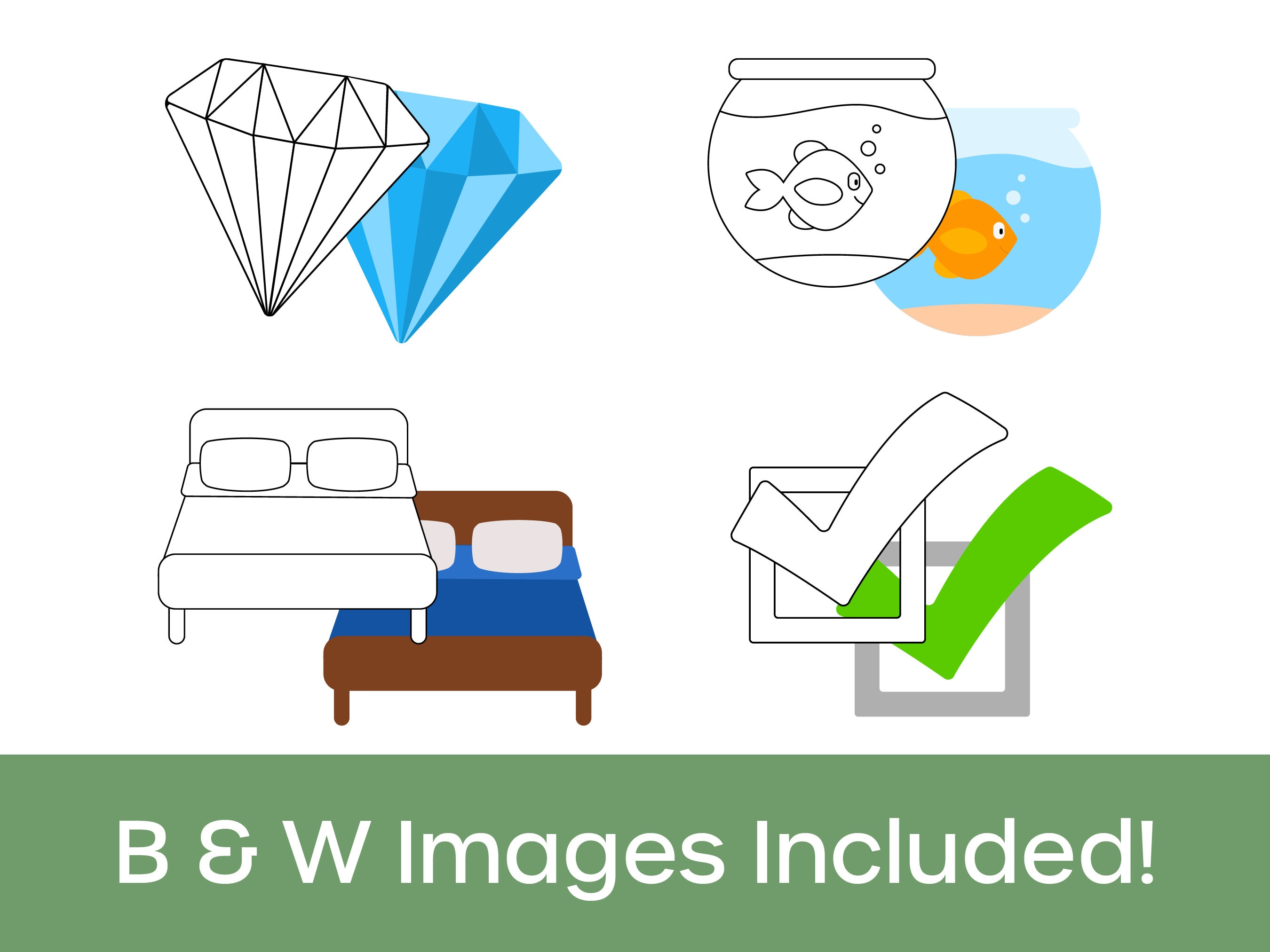 Short 'e’ CVC Word Families Phonics Clipart - Etsy