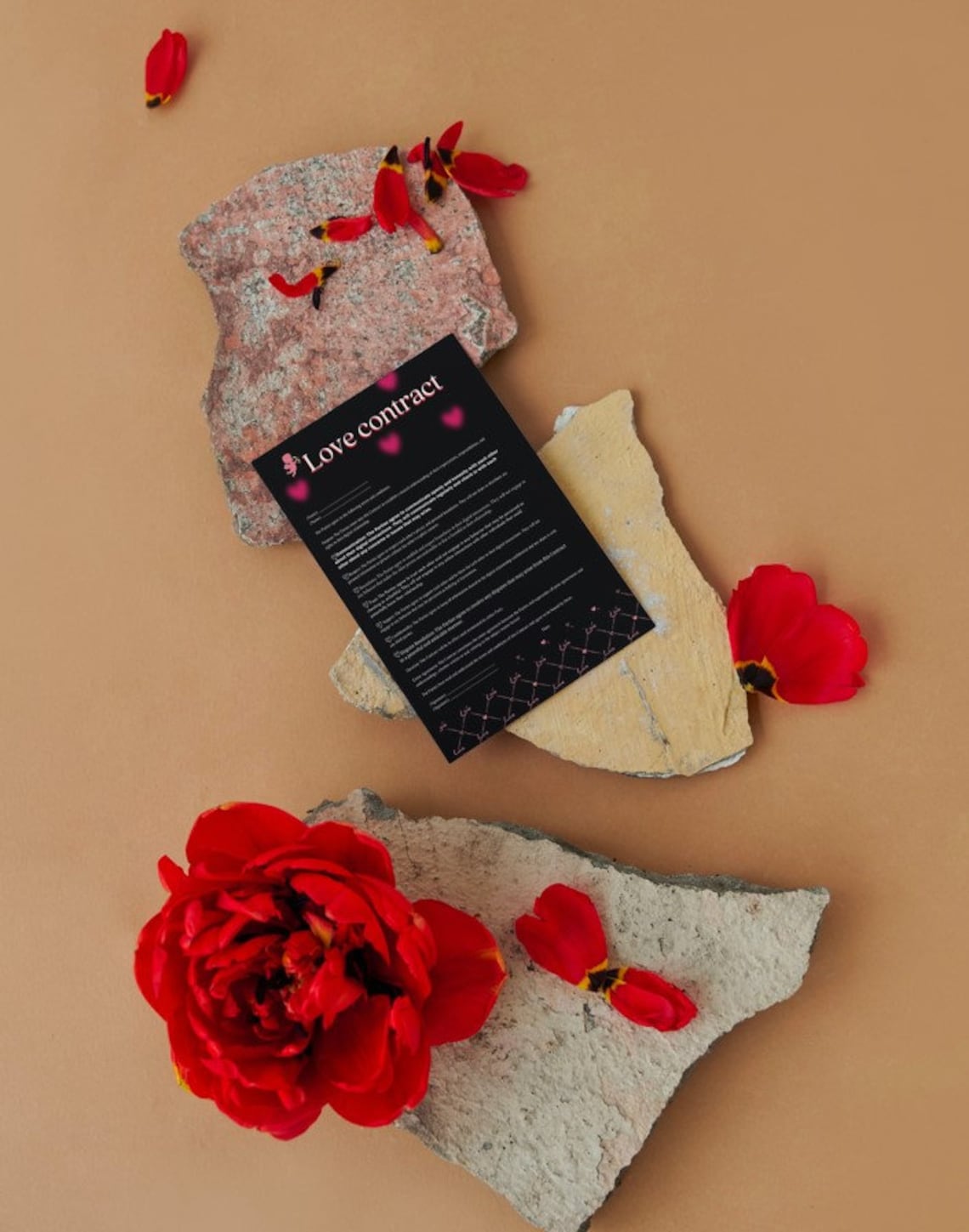 Printable Love Contract, Digital Relationship Contract, Valentines Day ...