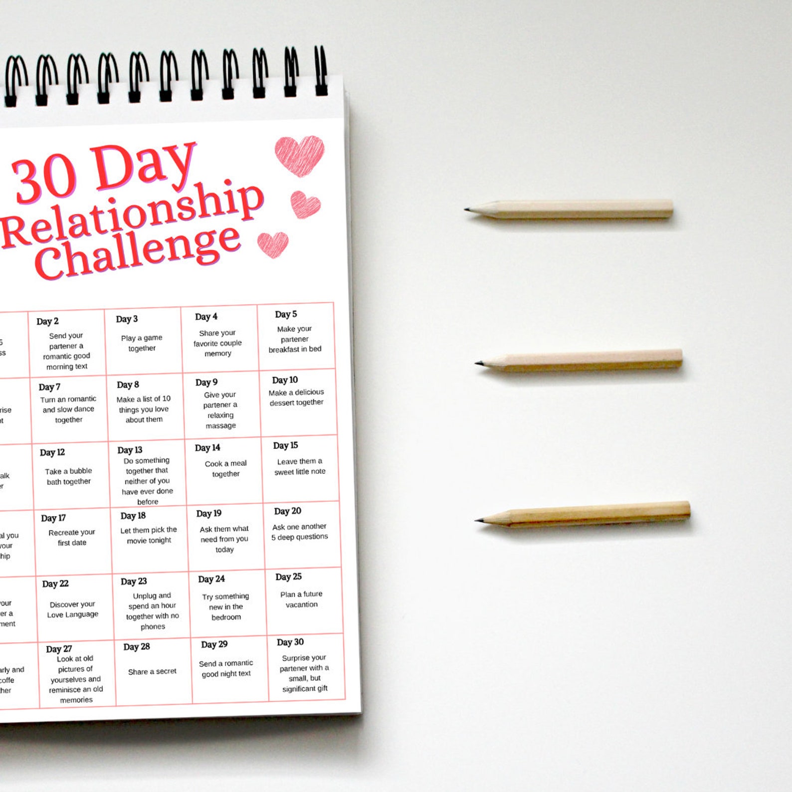 30 Day Relationship Challenge, Relationship Builder for Couples, Couple ...