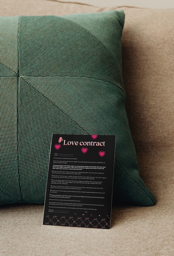 Printable Love Contract, Digital Relationship Contract, Valentines Day ...