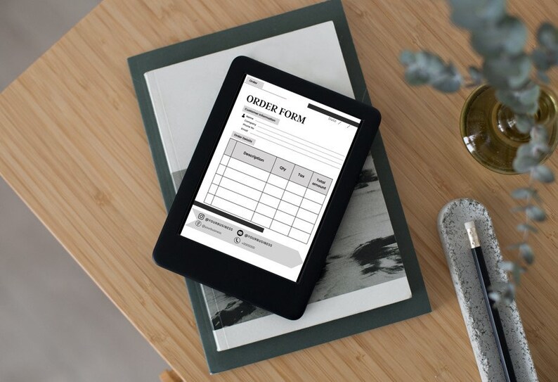 Order Form Templates, Editable Order Form, Crafters Order Form Template ...