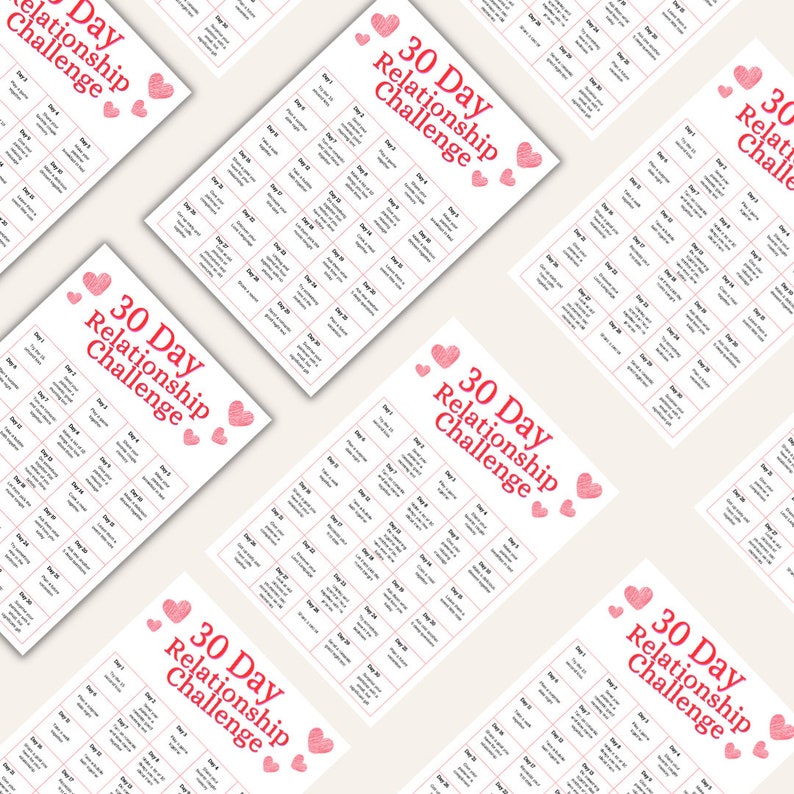 30 Day Relationship Challenge, Relationship Builder for Couples, Couple ...