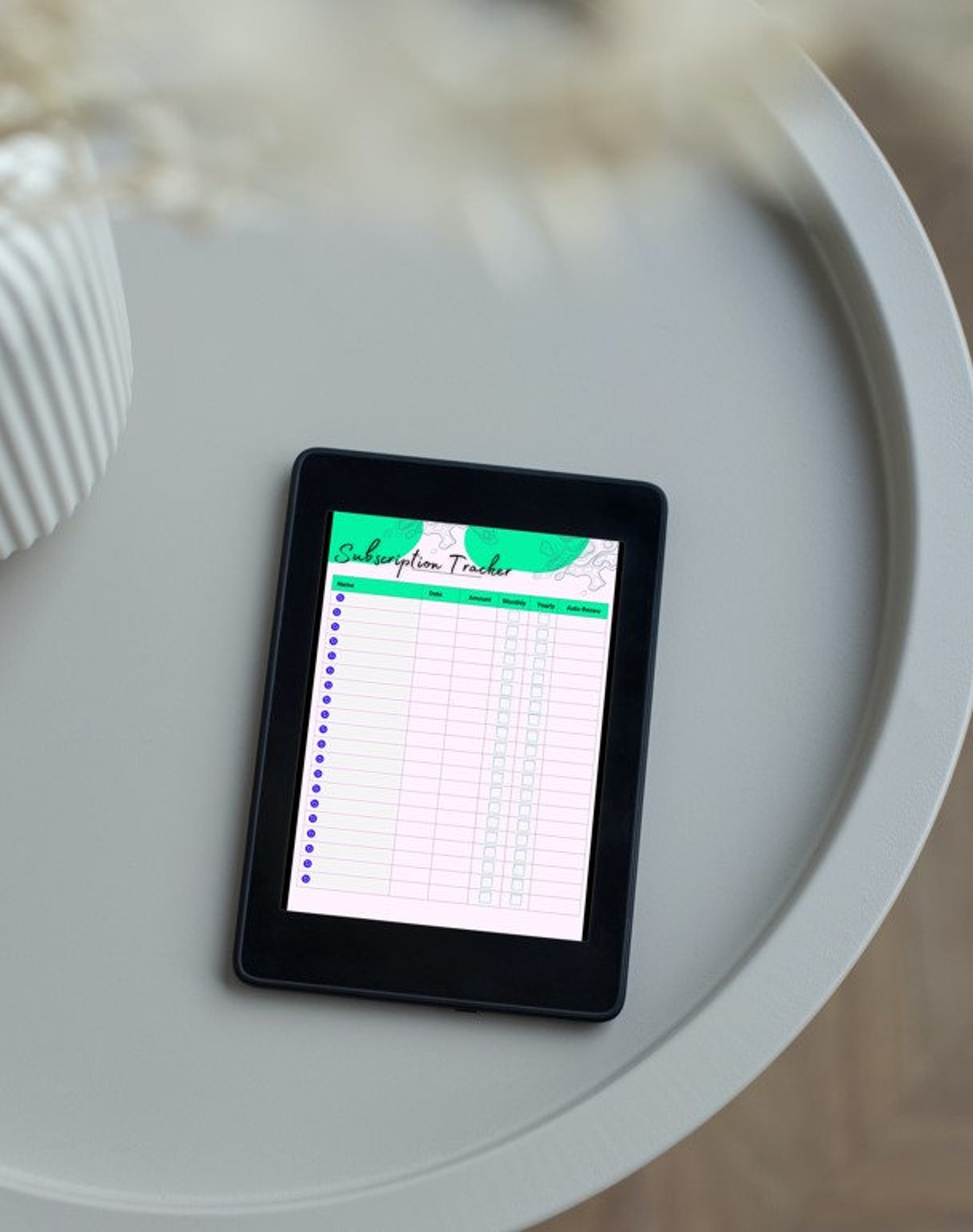 Printable Subscription Tracker: Monthly Expense Checklist (PDF) - Etsy