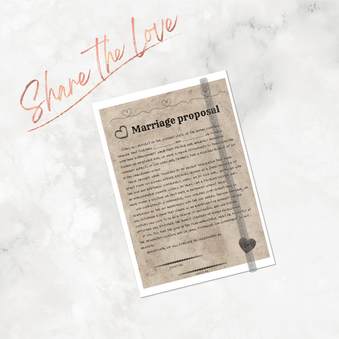 Marriage Proposal, Unique Proposal Ideas for Couple, Will You Marry Me ...