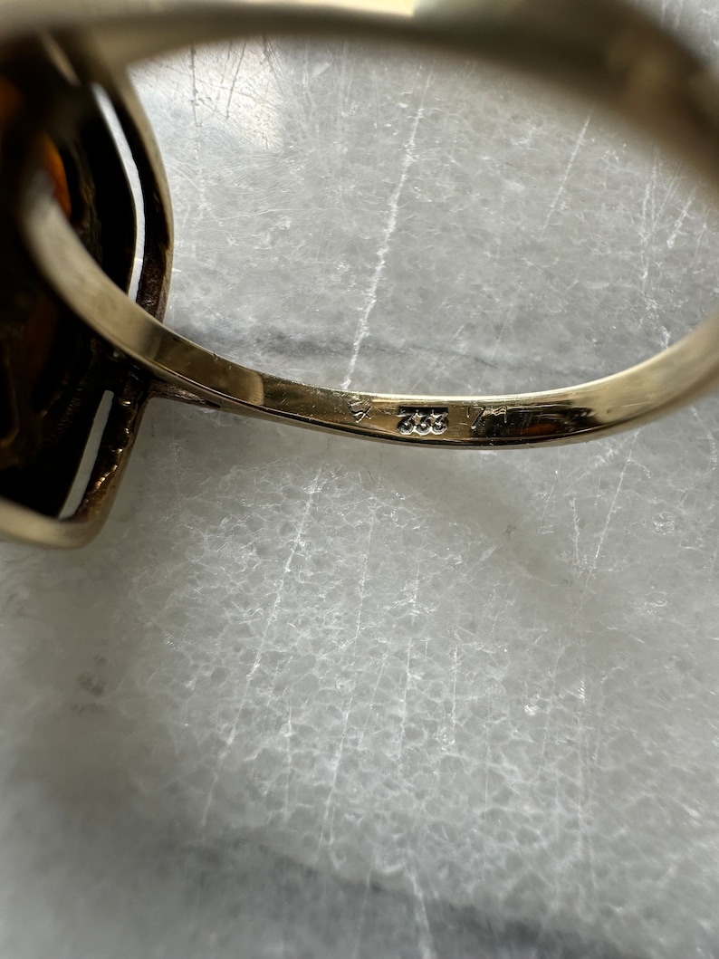 Vintage MCM Bohemian (333) Illusion Spinning Tigers Eye Ring in 8K ...