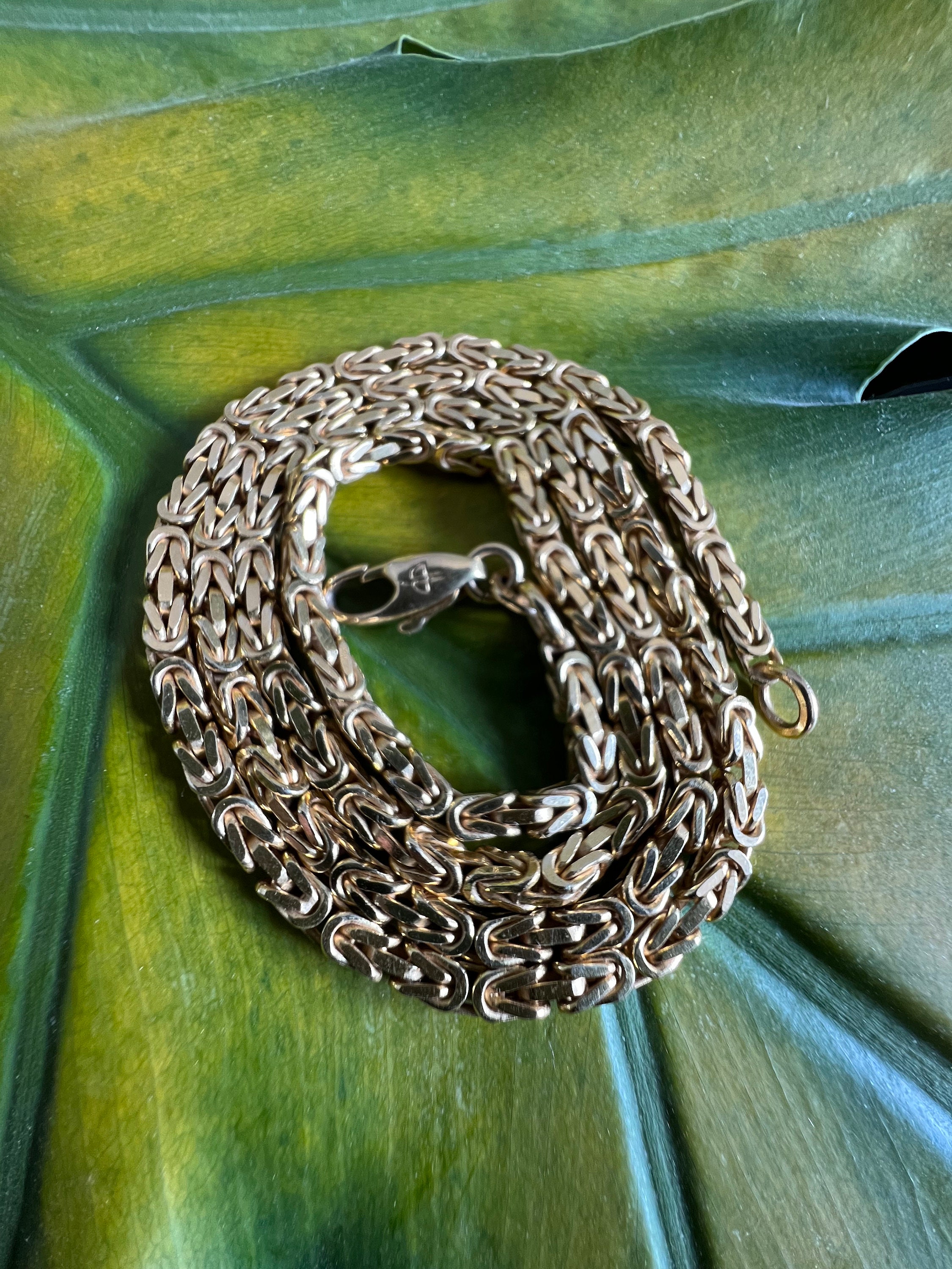 Vintage 14K Balestra Byzantine Chain - Etsy