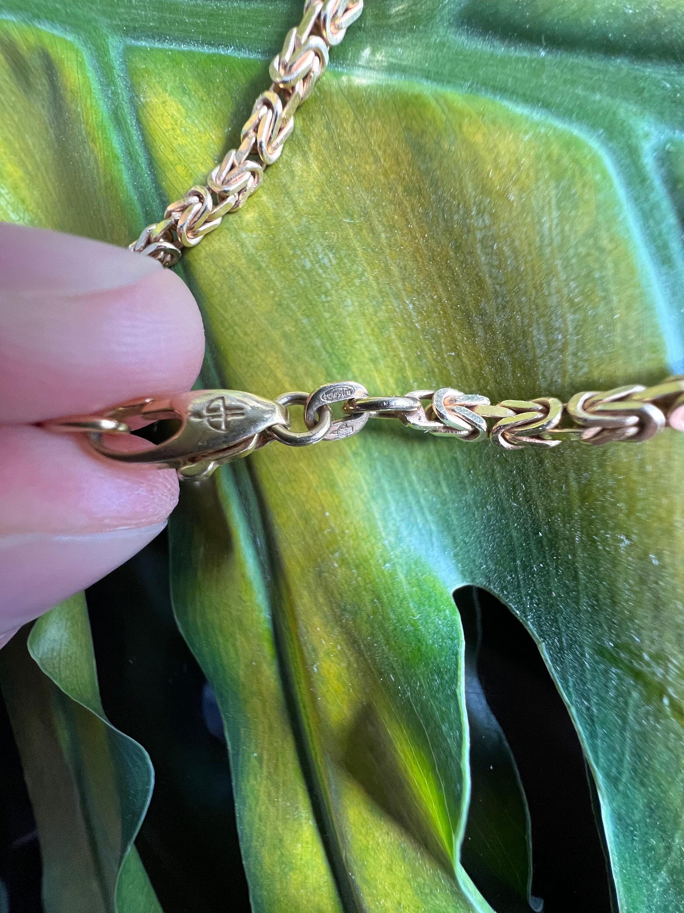 Vintage 14K Balestra Byzantine Chain - Etsy