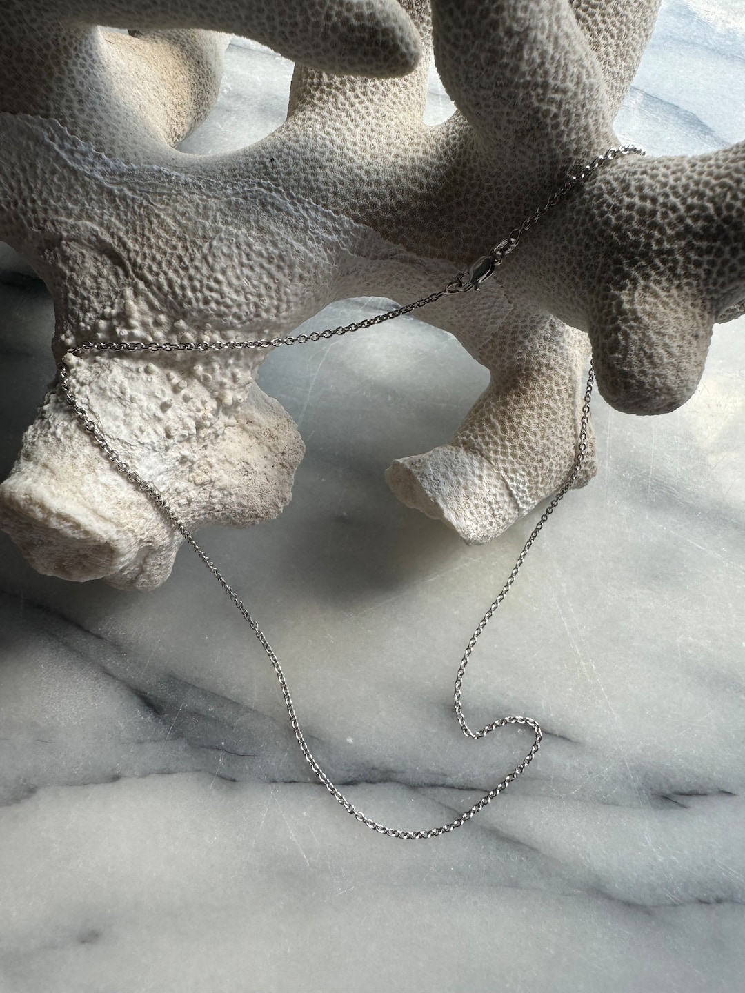 Vintage 14k White Gold O Link Shape Chain 16 Inch Made in India - Etsy