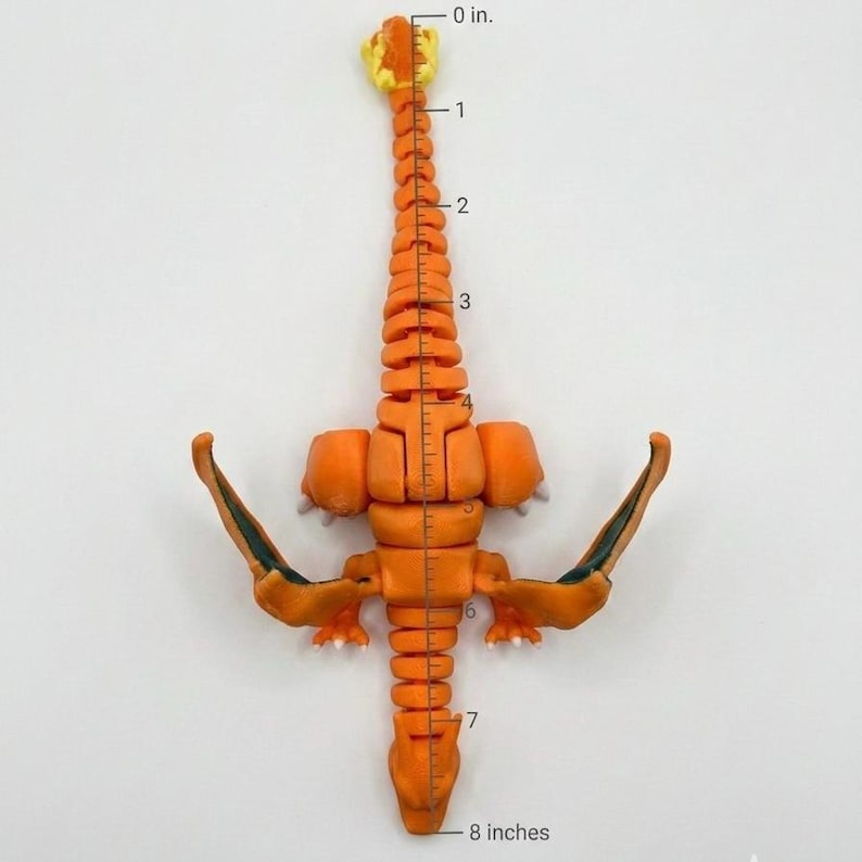 Articulated Charizard Figure: 3D Printed PLA Desk Display - Etsy