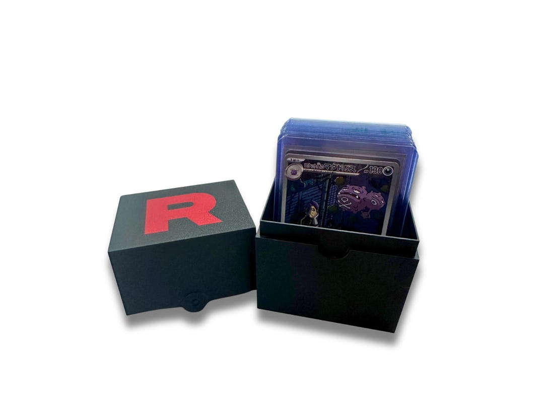 Team Rocket Top Loader Deck Box | Pokémon Cards | 3D Printed Card ...