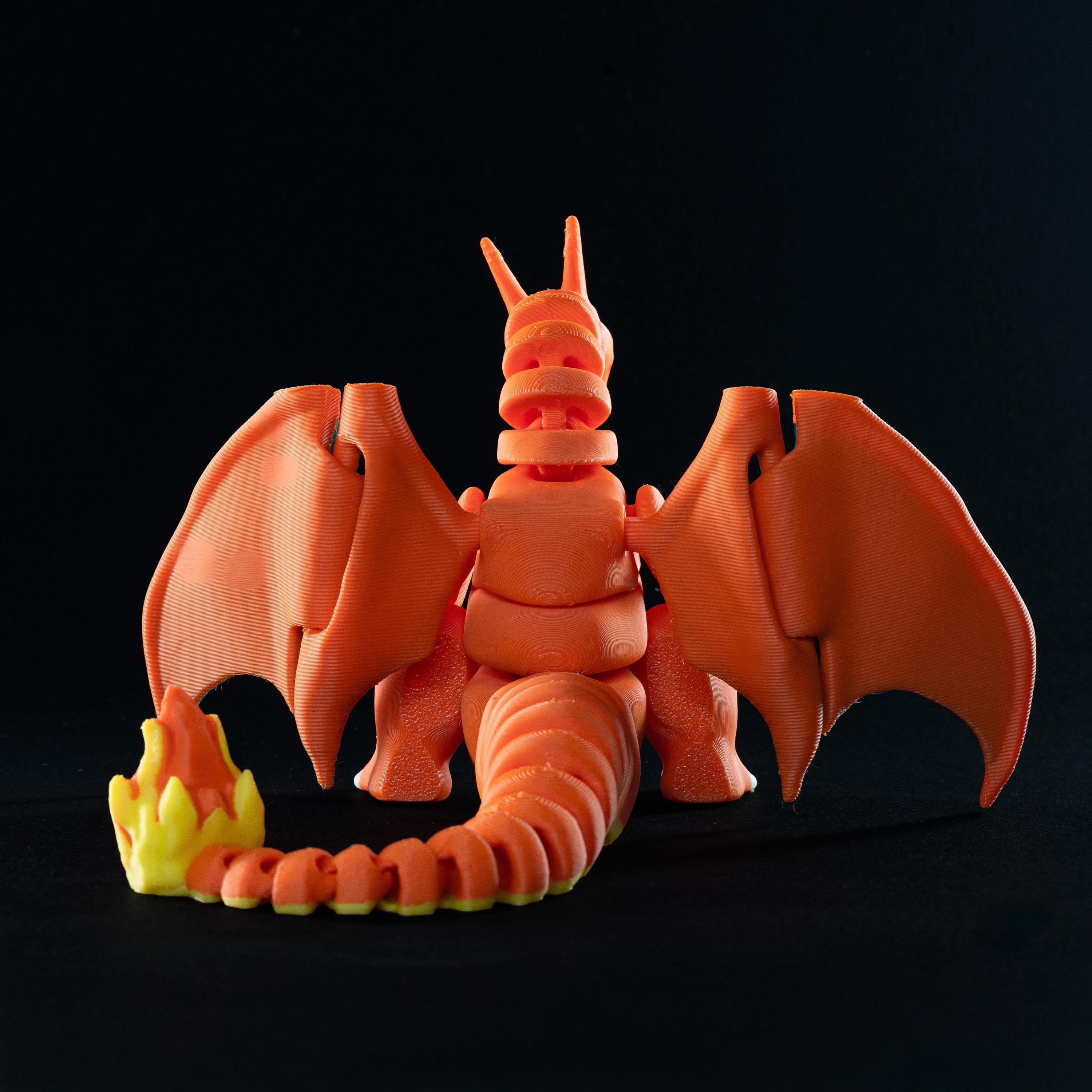 Articulated Charizard Figure: 3D Printed PLA Desk Display - Etsy