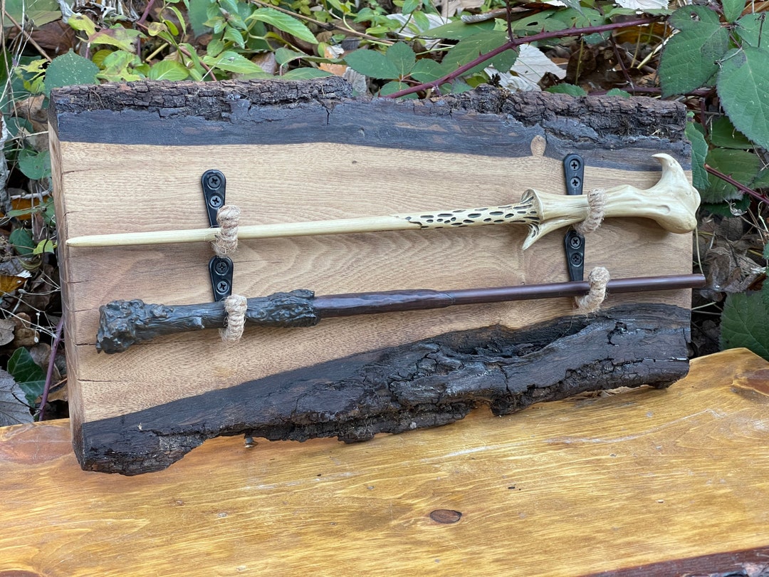 Ancient Magical Wand Wall Mount Display Dual Display Holder - Etsy