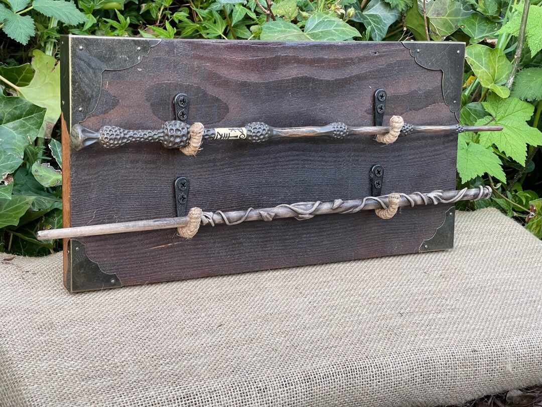 Ancient Magical Wand Wall Mount Display Double Display Holder - Etsy