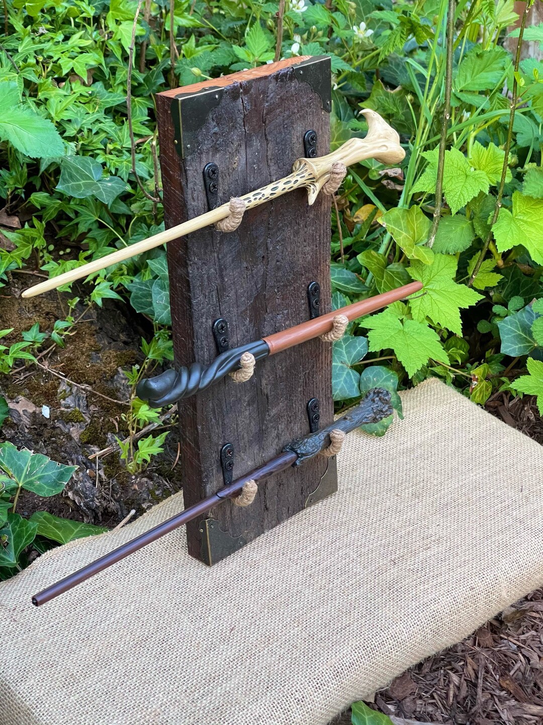 Ancient Magical Wand Wall Mount Display Triple Display Holder - Etsy