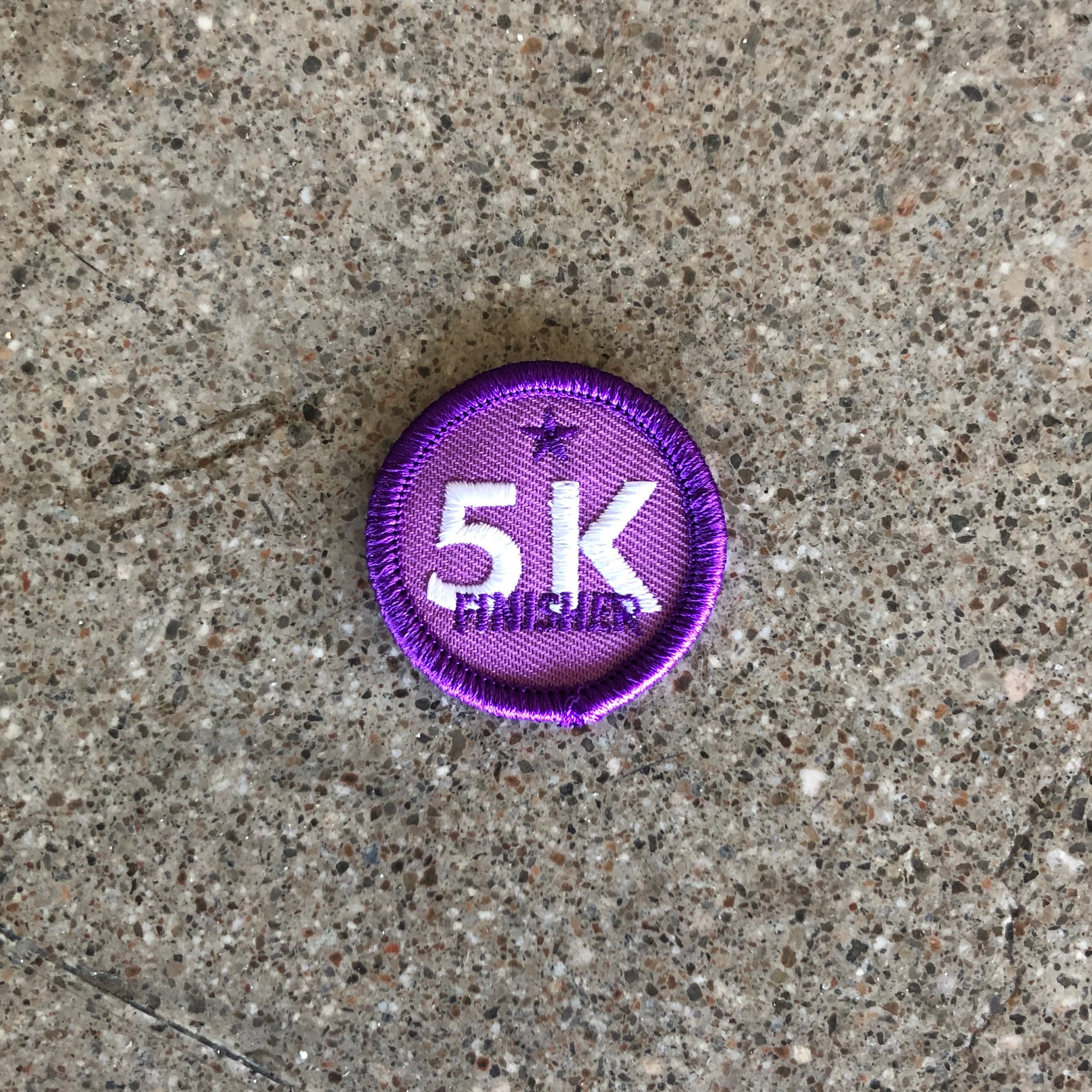 5K Finisher 3.1 Miles Merit Badge Patch for Runners - Etsy