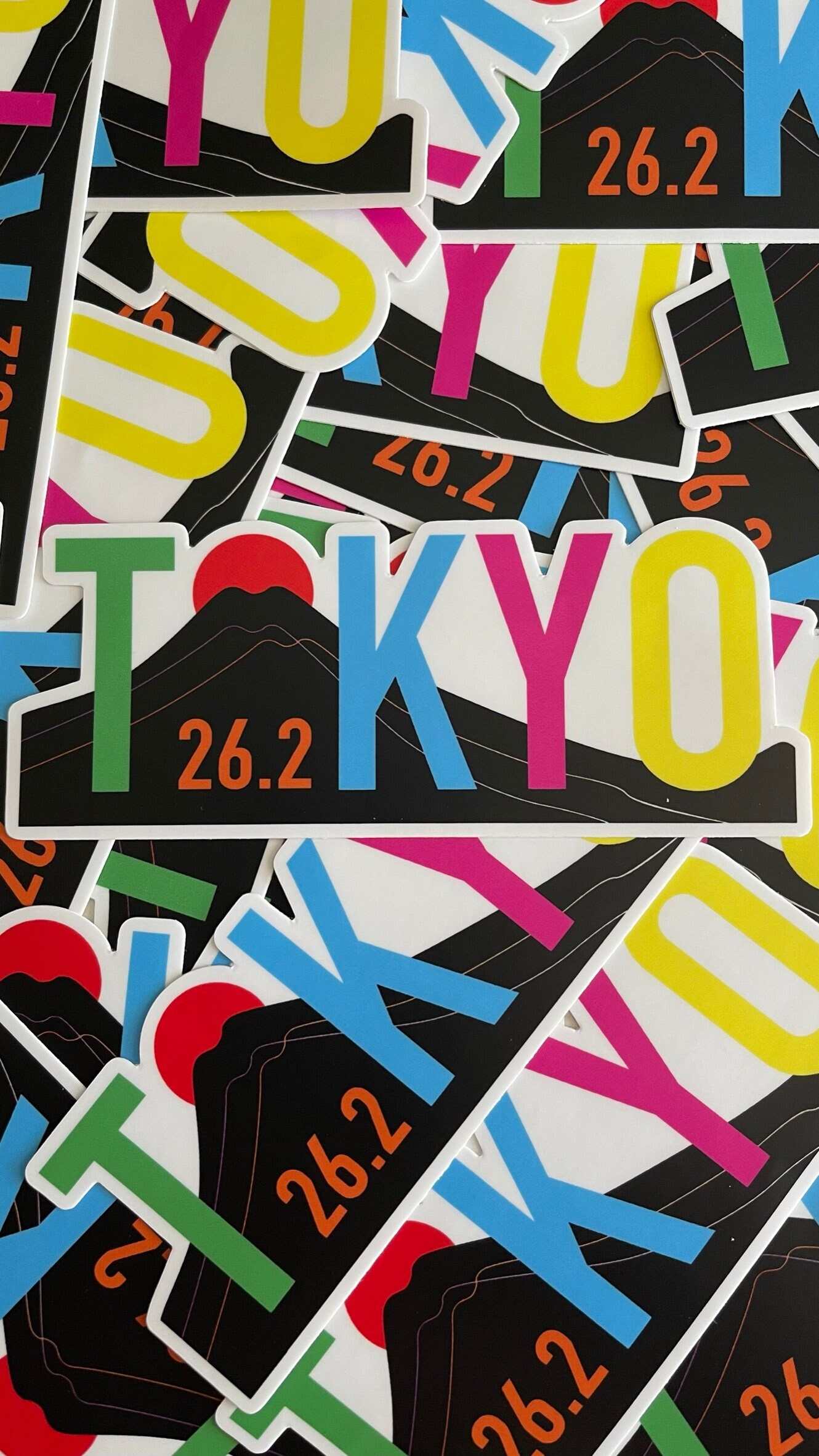 6 Pack World Major Marathon Inspired Stickers for Laptop and Water ...