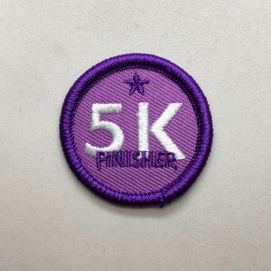 5K Finisher (3.1 Miles) Merit Badge Patch for Runners - Etsy