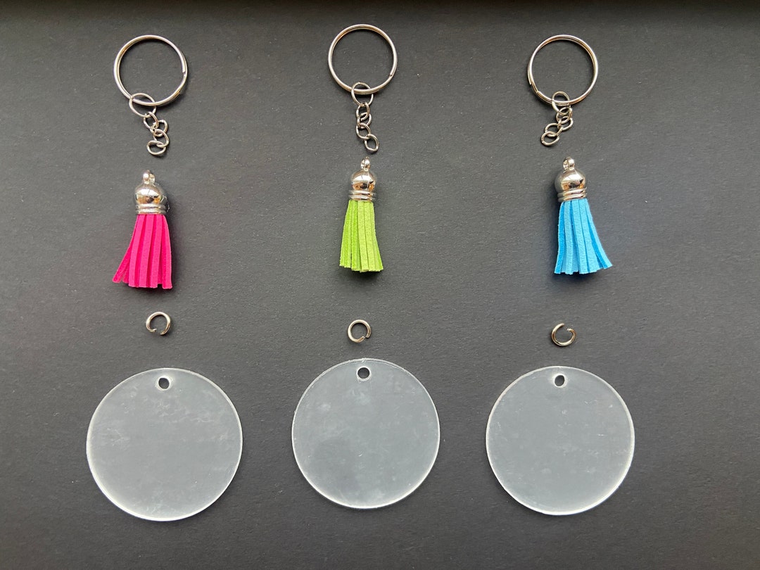 Acrylic Keyring Blank for at Home Arts and Crafts - Etsy