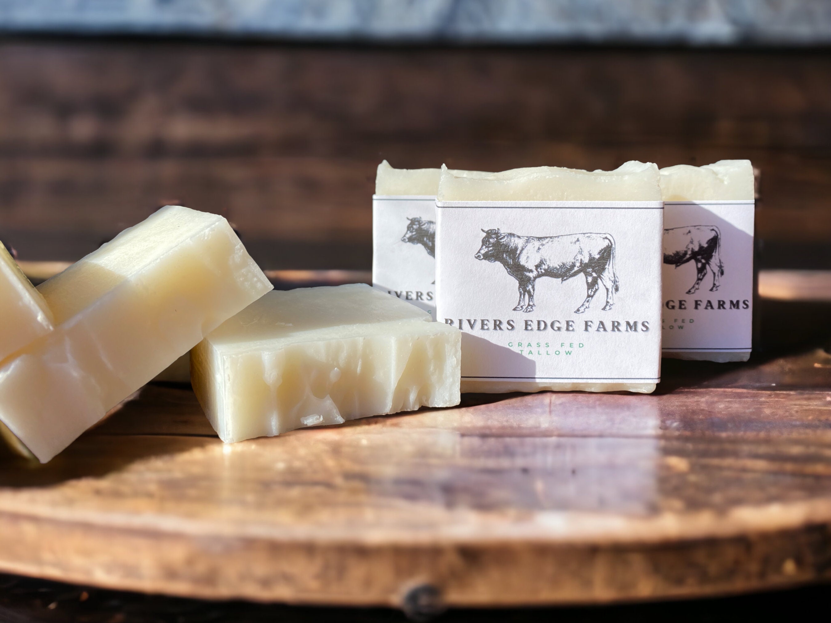 Pure Tallow Soap Bars 1 Ingredient Fat Bars Natural Unscented Etsy