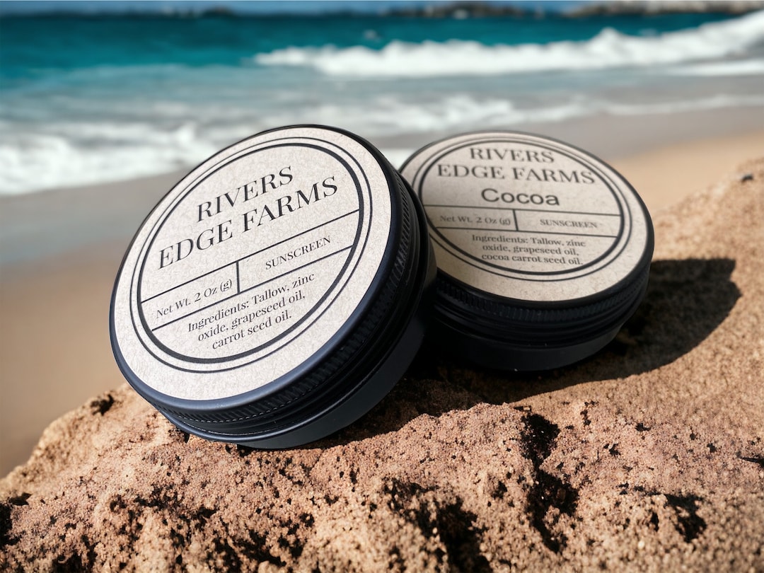 Natural Mineral Tallow Sun Balm With Non-nano Zinc | Handmade Sun Care ...