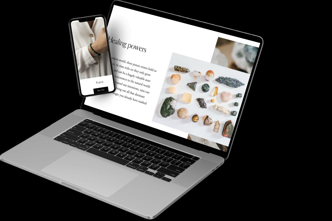 E-commerce Squarespace Template Website, Minimal-template-responsive ...