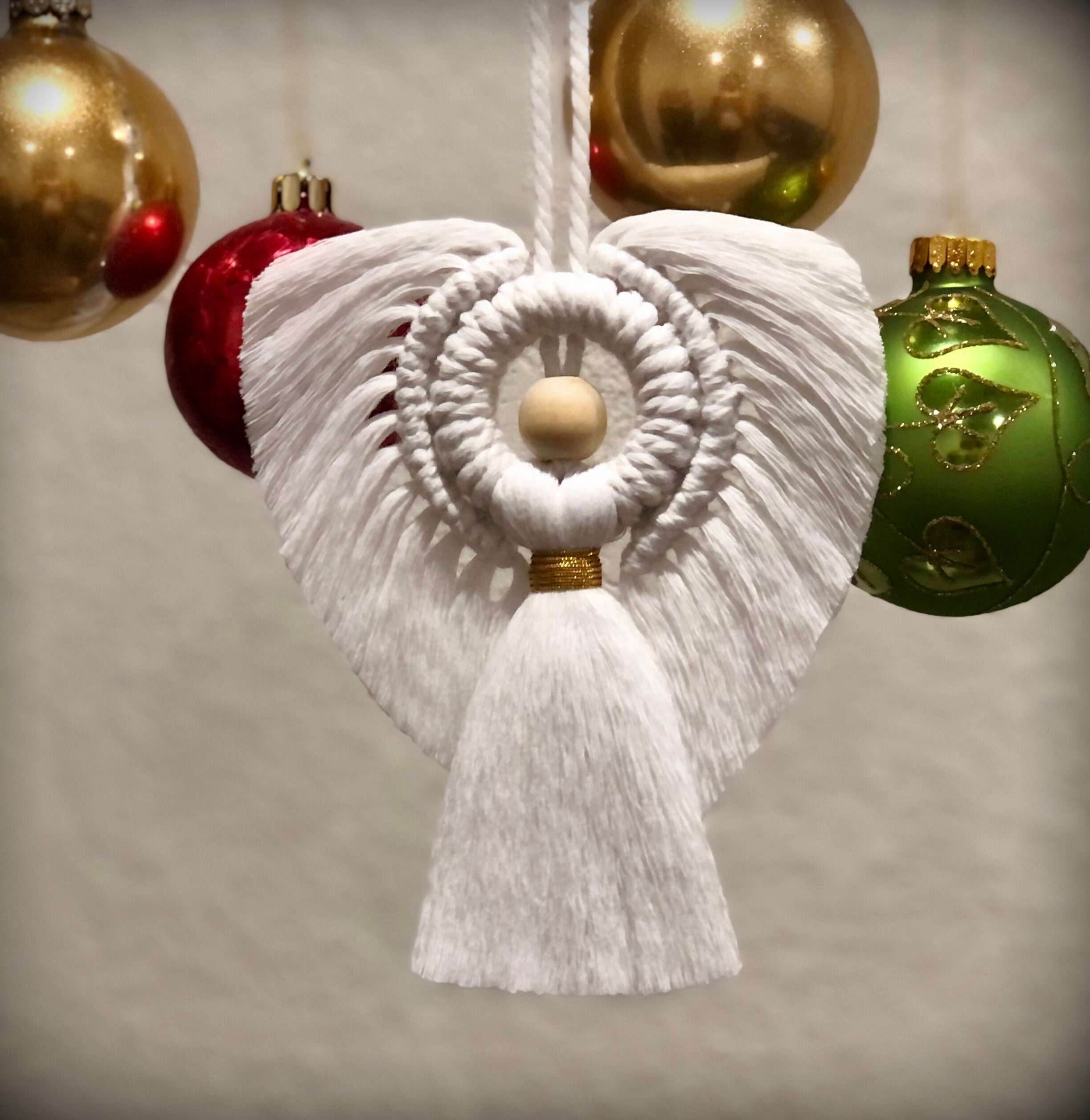 Macramé Angel Ornament - Etsy