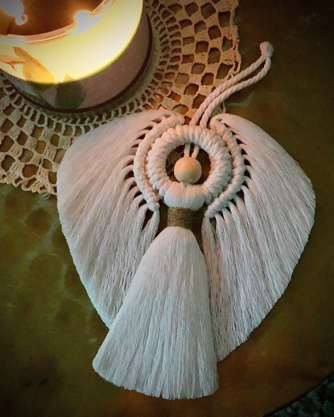 Macramé Angel Ornament - Etsy