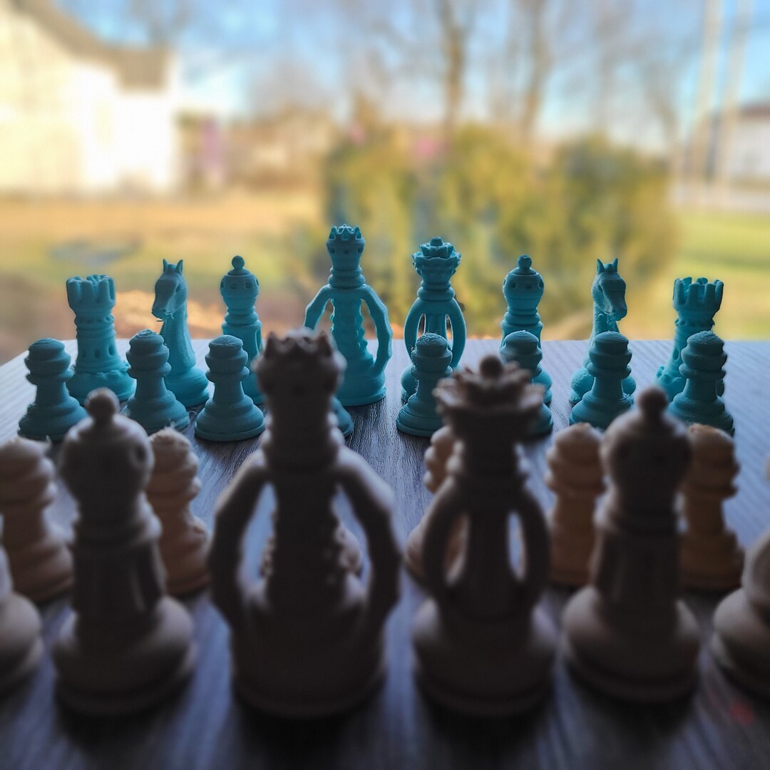 Custom Made Color Chess Pieces for Exciting Gameplay - Etsy