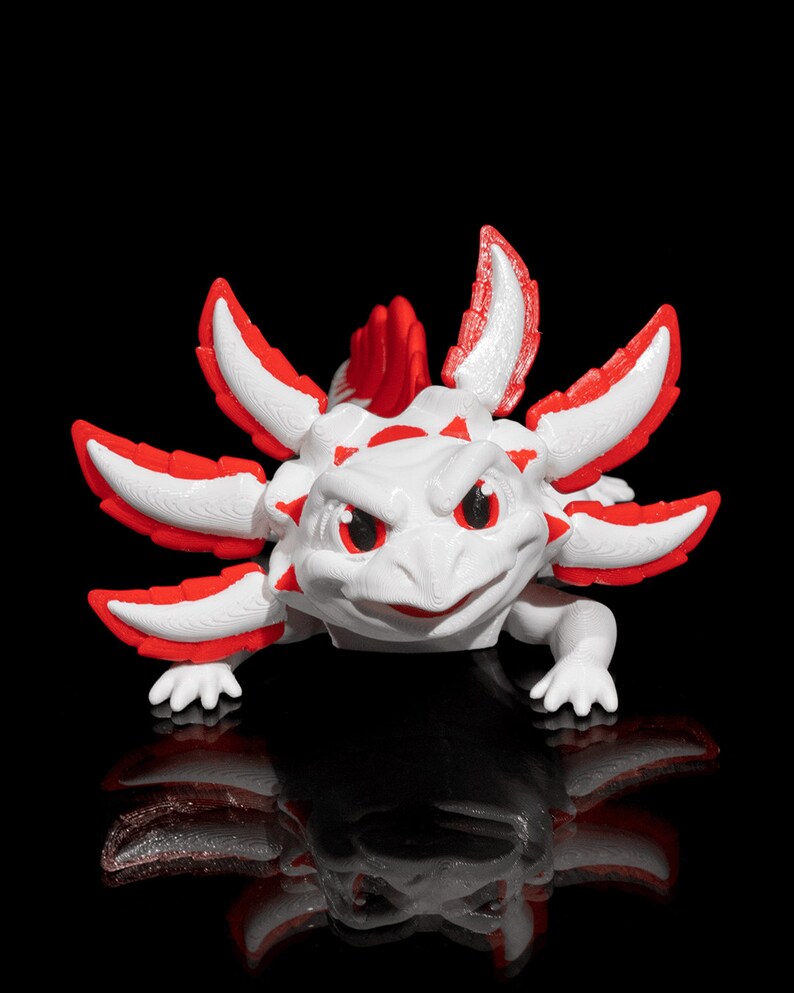Cute 3D Printed Axolotls Figurines Unique Handmade Décor & Gifts ...
