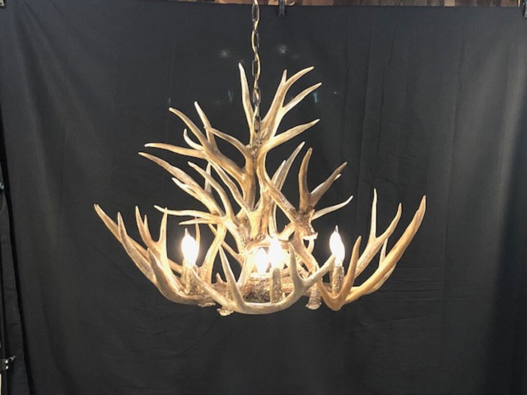 Mule Deer Antler Chandelier - Etsy