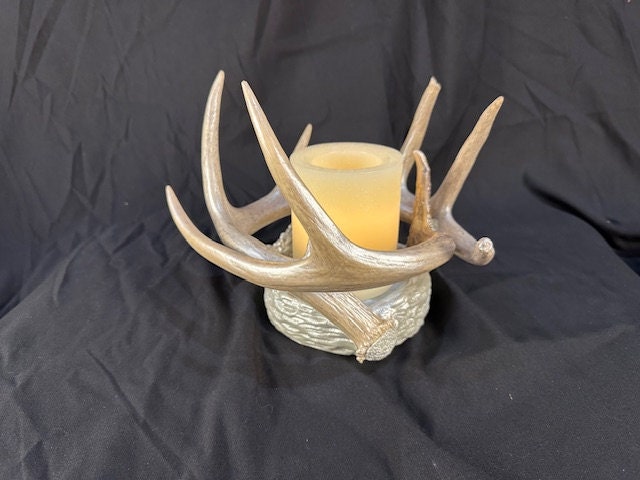 Whitetail Deer Antler Candle Holder Pearlescent Finish - Etsy
