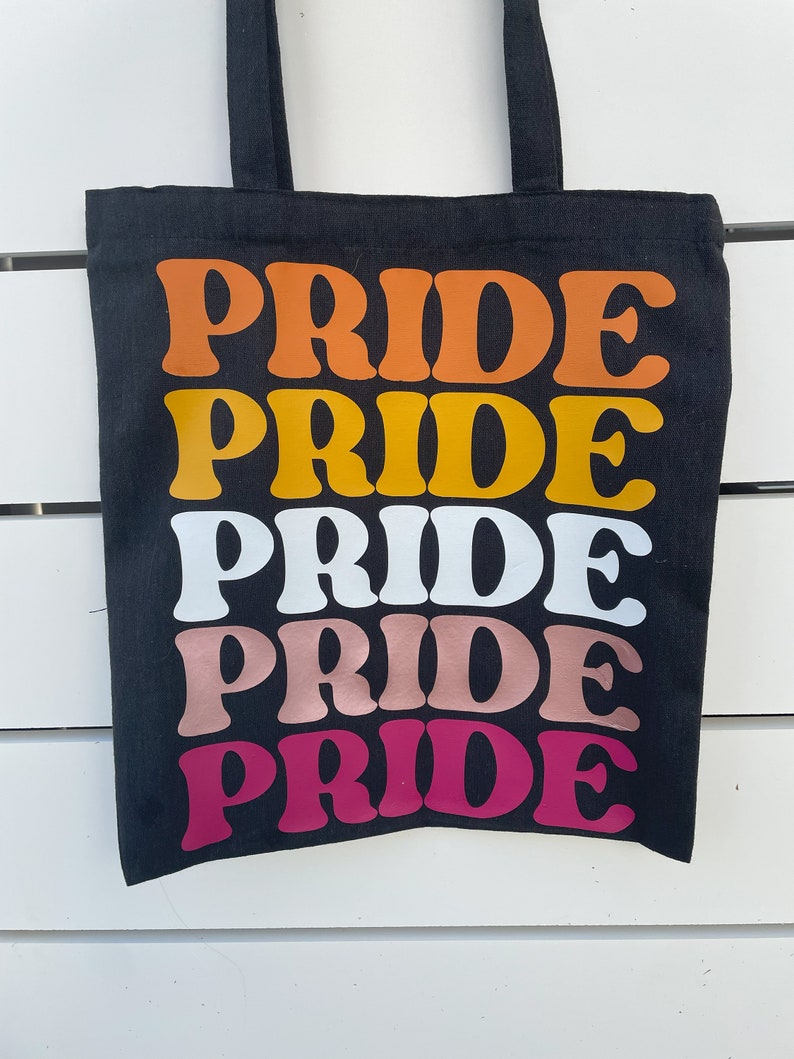 Lgbtqia Pride Tote Bag Custom Pride Flag Tote Bag Gay Etsy
