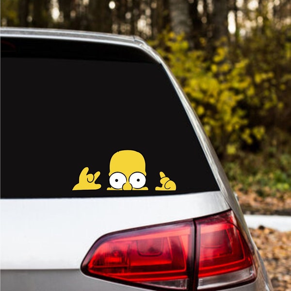 Homer Window Decal - Etsy