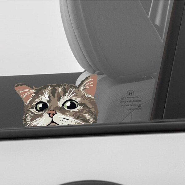 Peeking Cat Car Magnets - Etsy