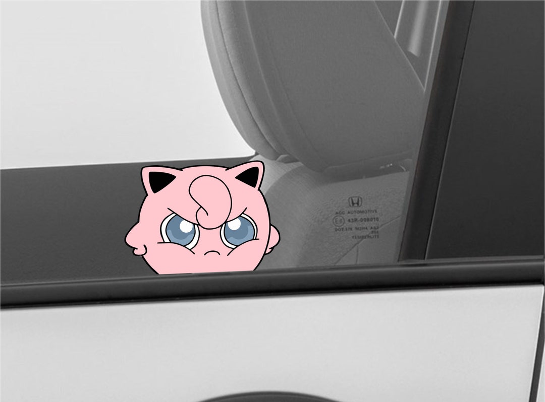 Cute Jigglypuff Peeking Peekers Peek Peekabo Bumper Window - Etsy