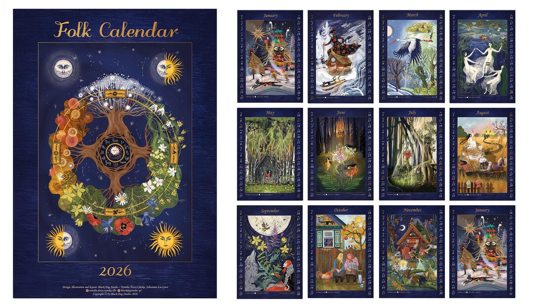 Folk Calendar 2026 English-language Version – Slavic Mythology, Pagan ...
