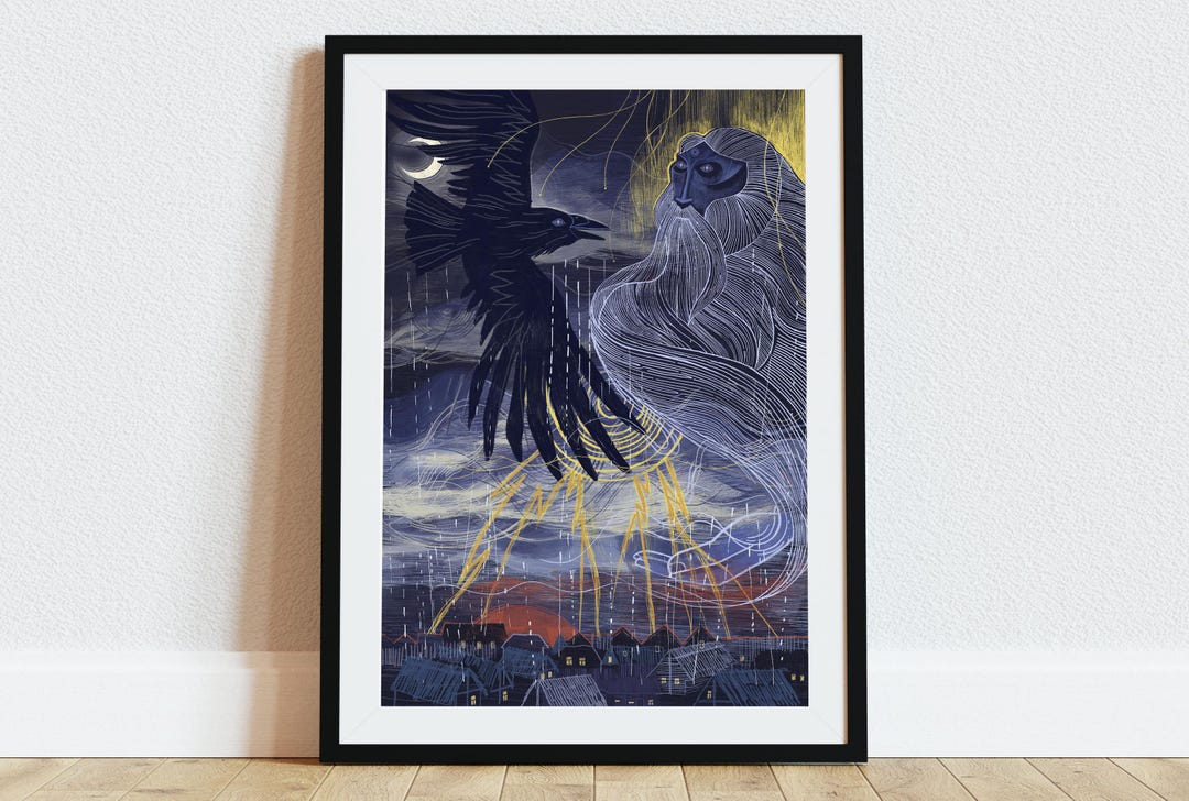Slavic Folklore Art Print: "burza" by Natalia Noszczynska - Etsy