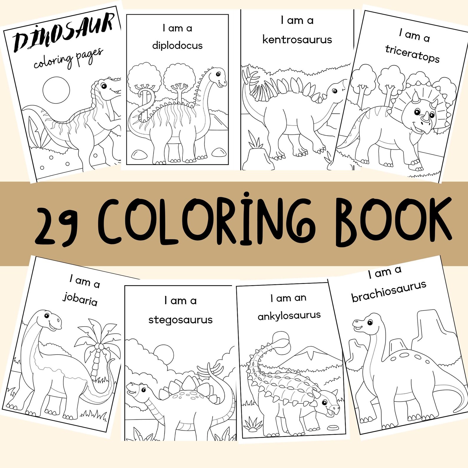 29 Printable Dinosaur Coloring Pages for Kids and Boys, Coloring ...