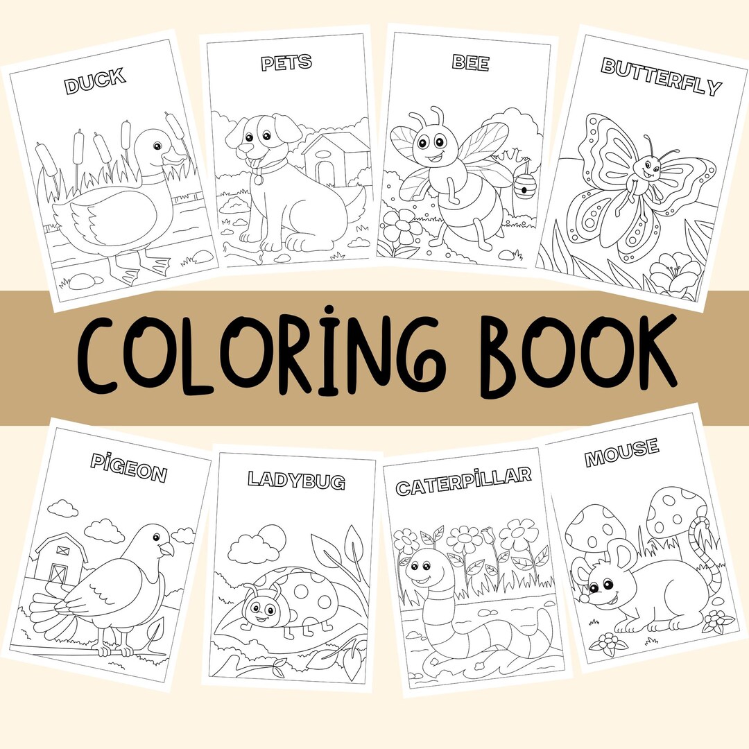 For Kids Coloring Book ,summer Worksheets Coloring Book, Coloring ...