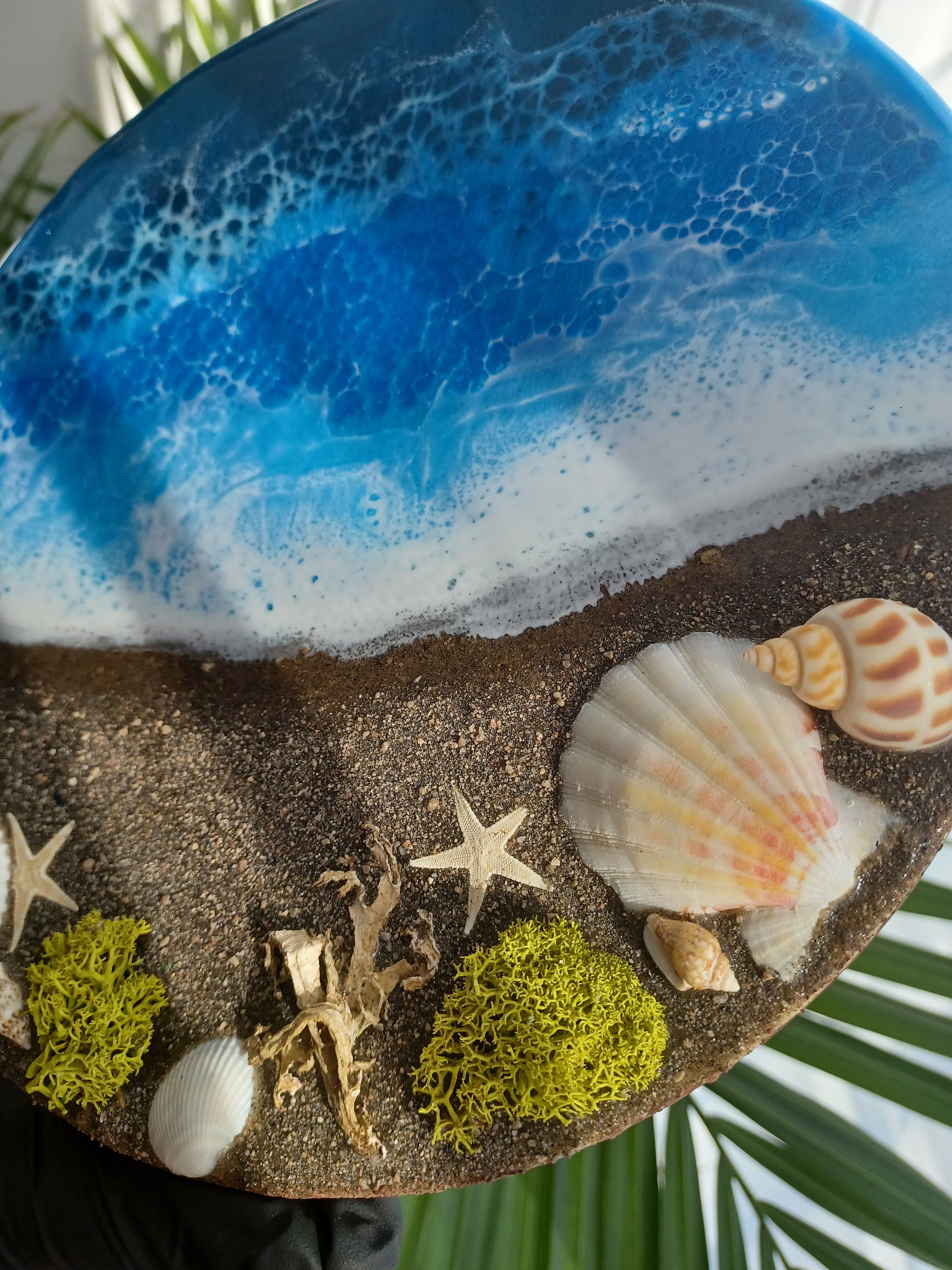 Round/heart Shaped Resin Beach Wall Art 3D Beach Wall Art - Etsy Canada