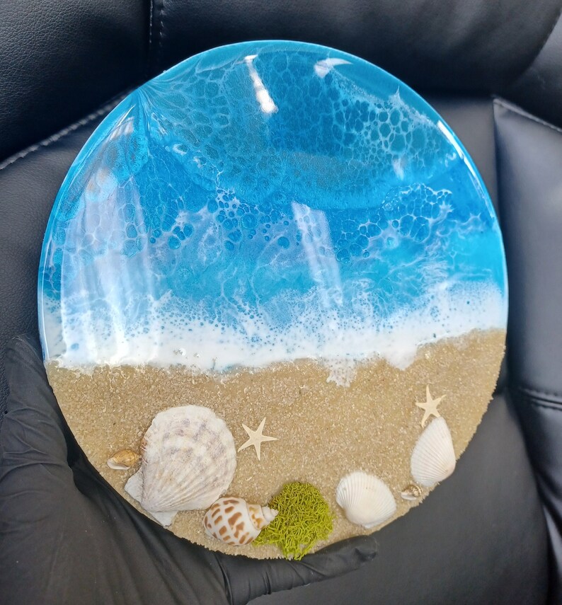 Round/heart Shaped Resin Beach Wall Art 3D Beach Wall Art - Etsy Canada