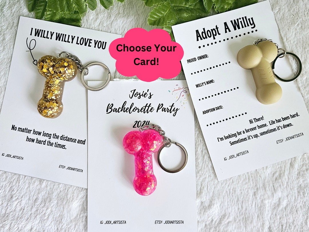 Willy Keychain, Hilarious Adopt a Willy, Perfect Funny Friend Gift for ...